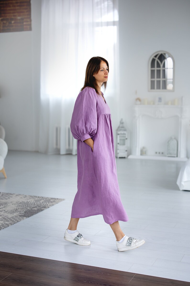 New! Voluminous Dress Yokes and Wide Sleeves PDF Sewing Pattern With ...