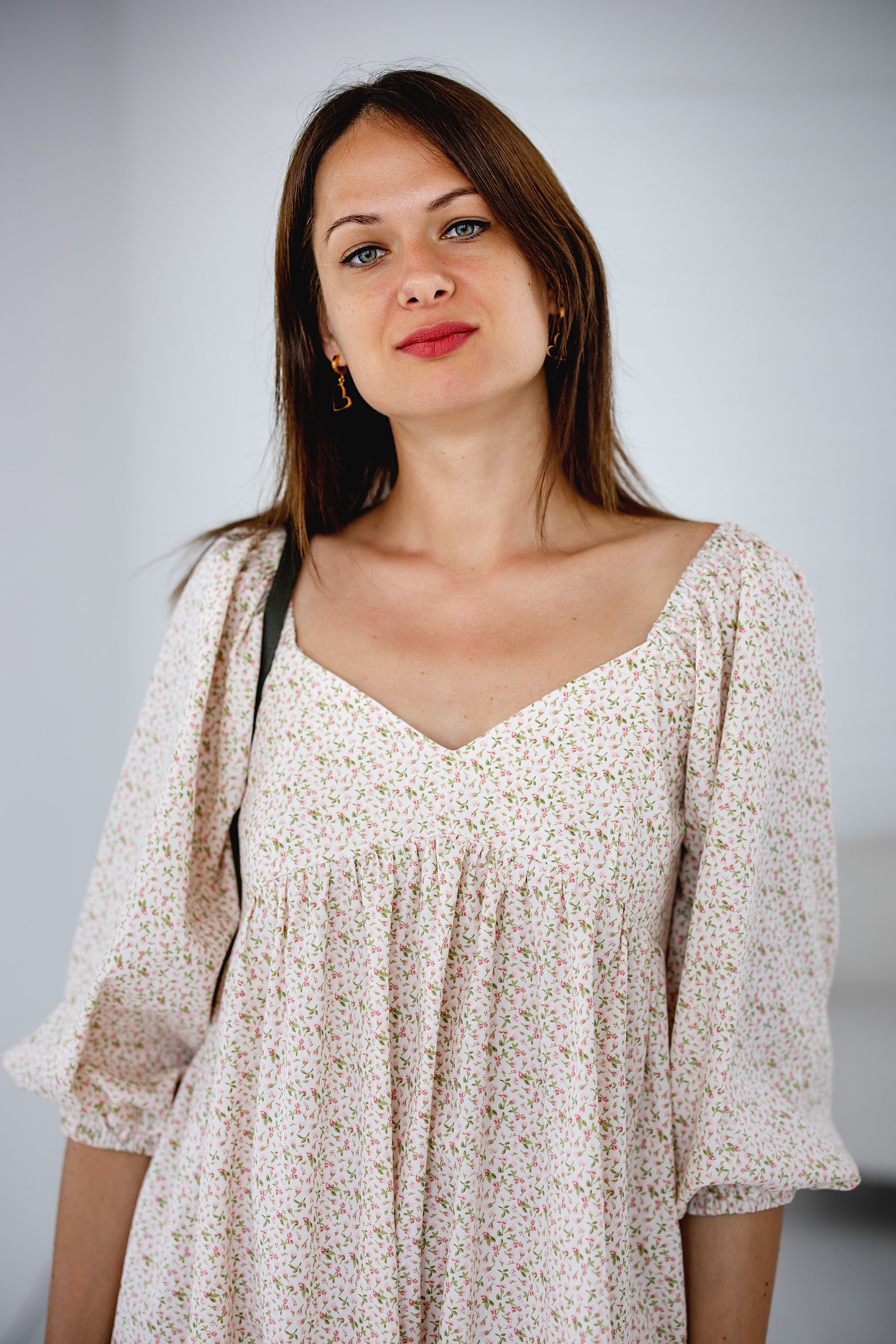 New Dress With High Waistline PDF Sewing Pattern With Video Tutorial - Etsy