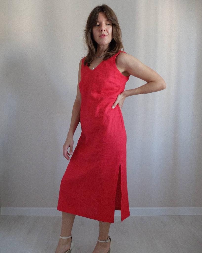New! Simple Dress With Slits PDF Sewing Pattern With Video Tutorial - Etsy