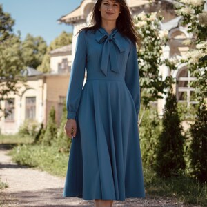 Bow Midi Dress PDF Sewing Pattern - Etsy