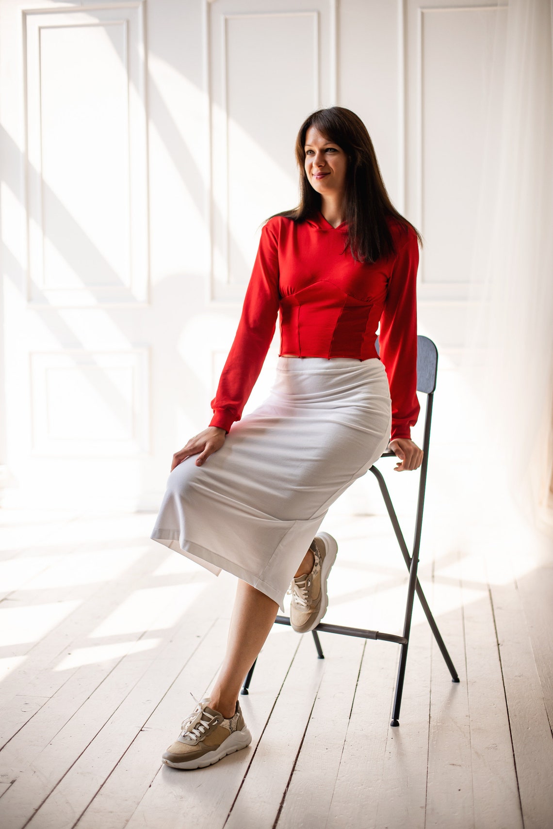 Cropped Hoodie PDF Sewing Pattern With Video Tutorial - Etsy