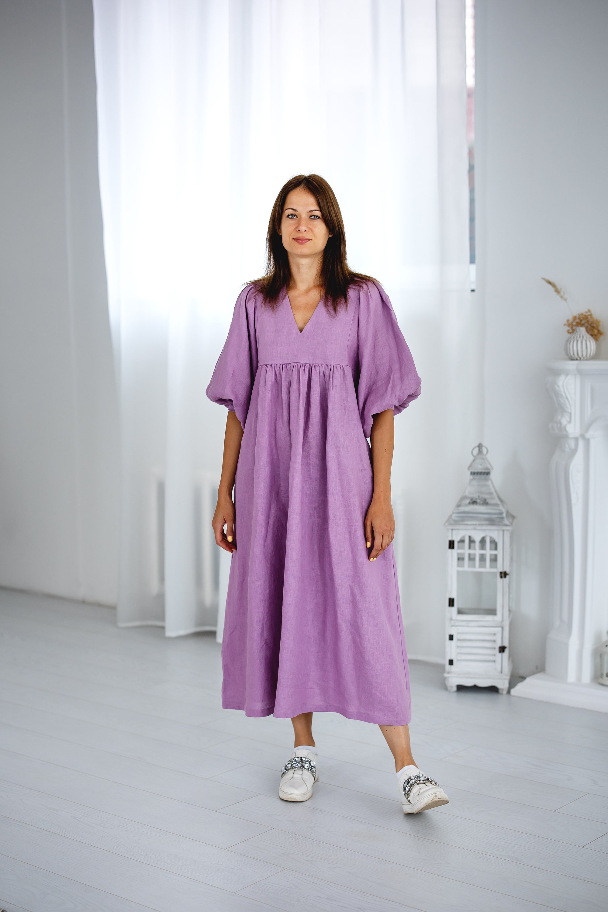 New Voluminous Dress Yokes and Wide Sleeves PDF Sewing Pattern With ...