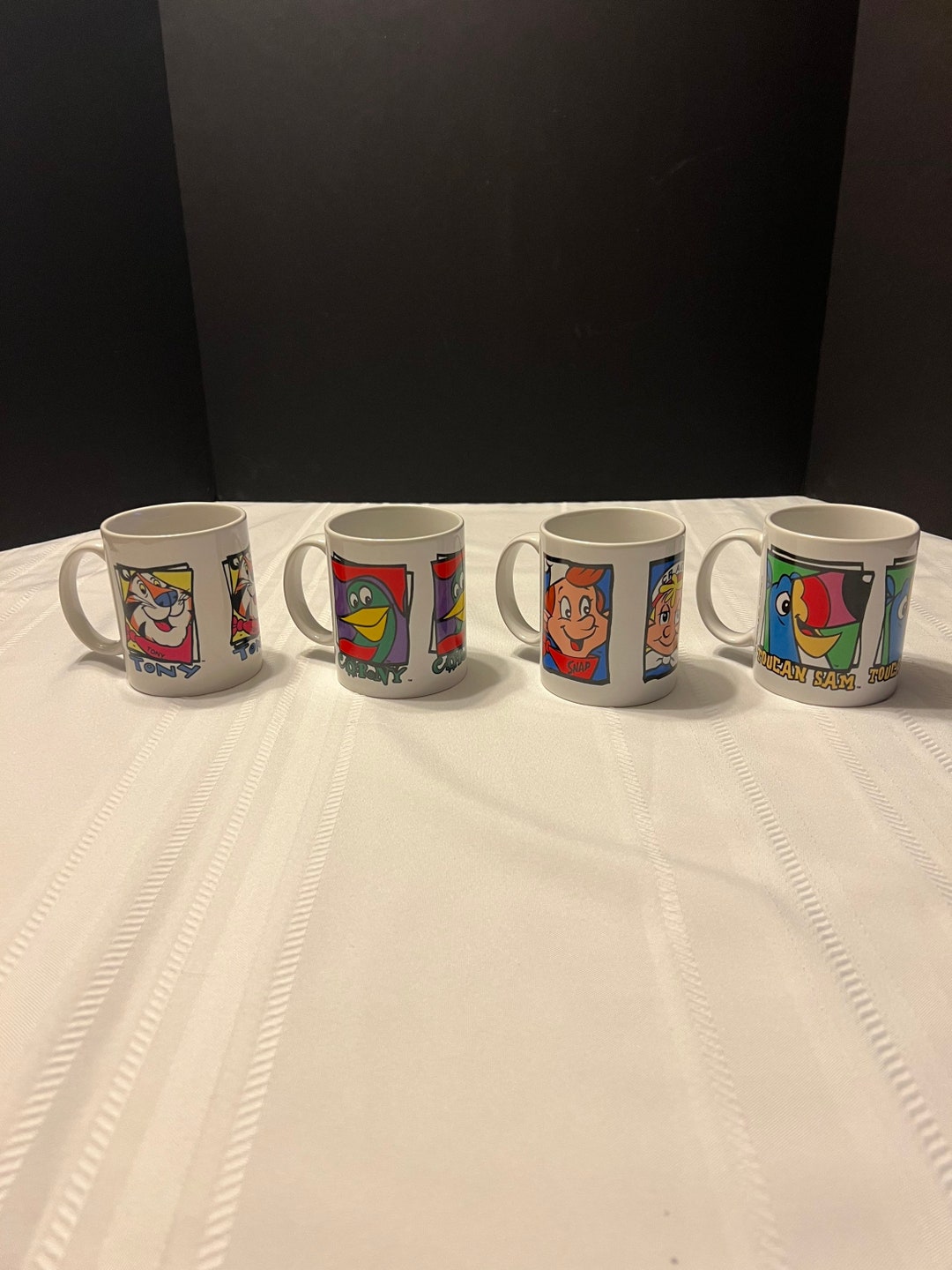 Vintage Kellogg’s Cereal Mugs. Tony the Tiger, Corny, Snap, Crackle ...