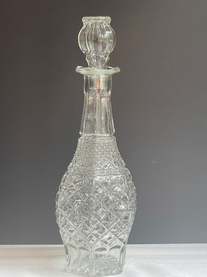 Anchor Hocking Wexford Glass Whiskey or Wine Decanter and - Etsy