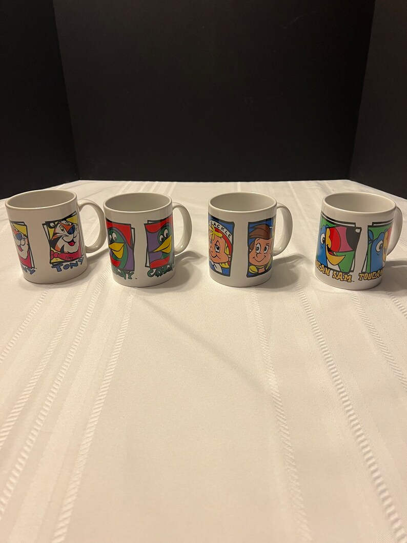 Vintage Kelloggs Cereal Mugs. Tony the Tiger Corny Snap - Etsy