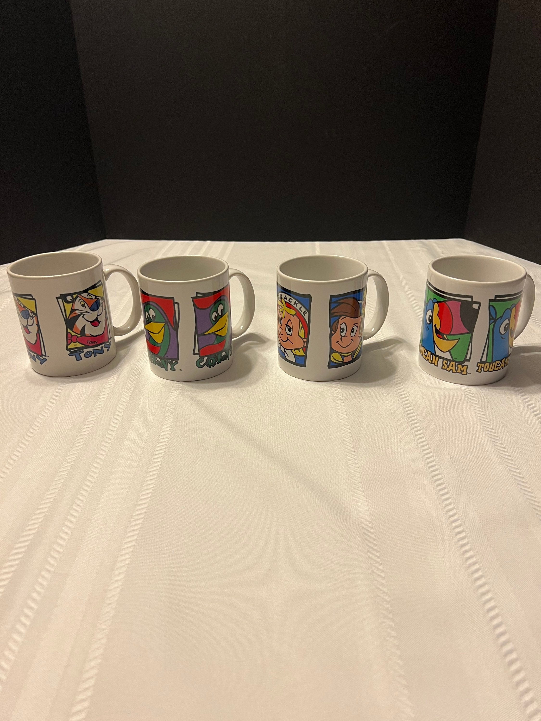 Vintage Kellogg’s Cereal Mugs. Tony the Tiger, Corny, Snap, Crackle ...