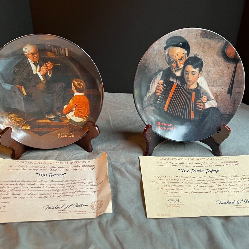 Norman Rockwell Plates - Etsy