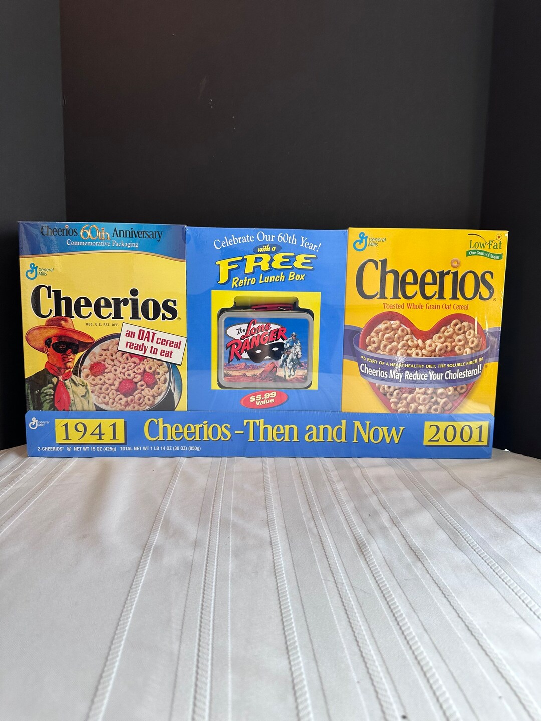 The Lone Ranger Retro Lunch Box Cheerios Then & Now 1941-2001 60th ...