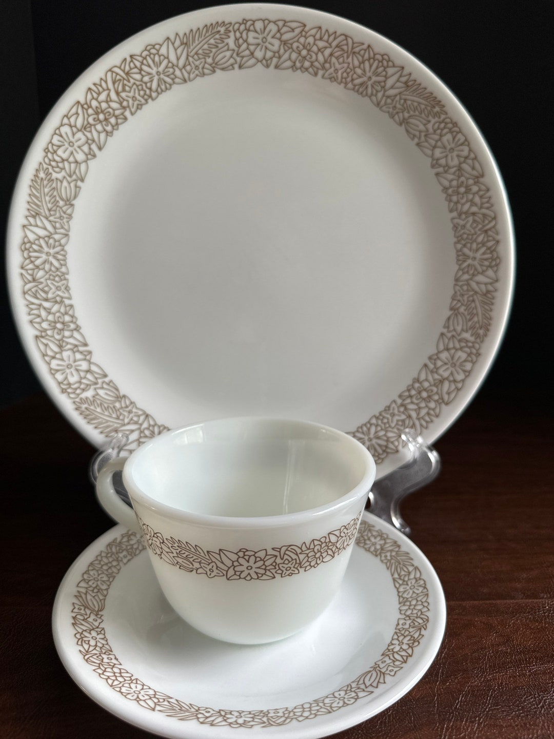 Vintage Corelle Woodland Brown Dinnerware. - Etsy