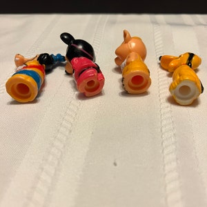 Vintage 70s Walt Disney Pencil Toppers. Lot of 4. - Etsy