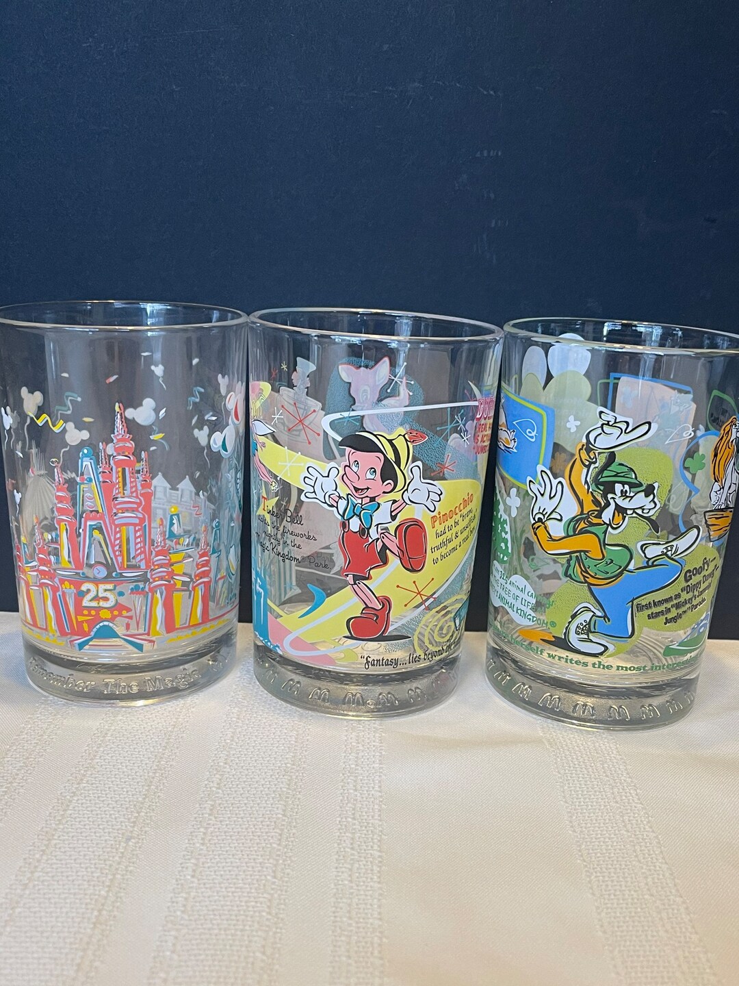 Vintage Disney Glassware. - Etsy