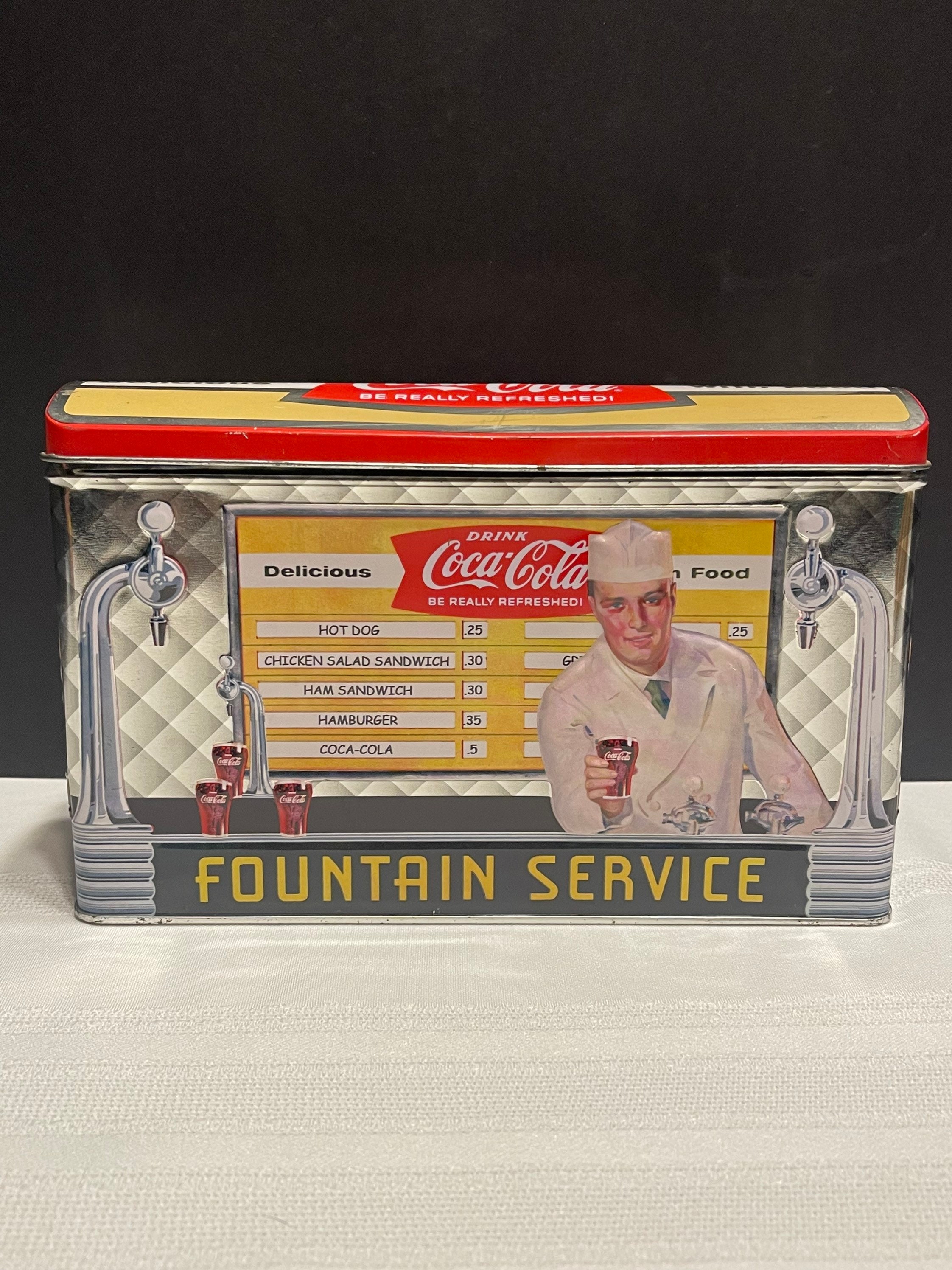 Vintage Coke Tin Canisters. - Etsy