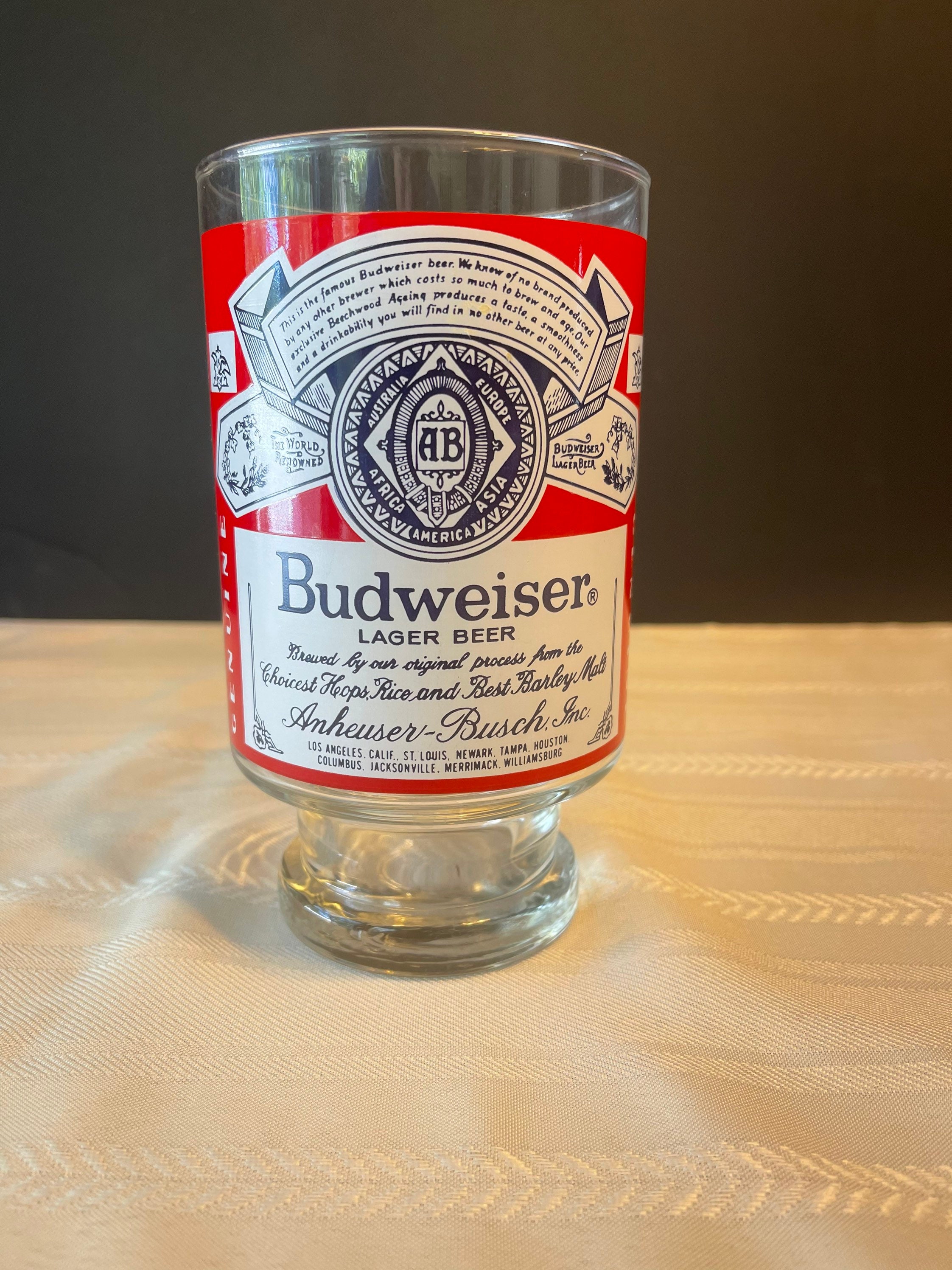 Vintage Budweiser Glassware - Etsy