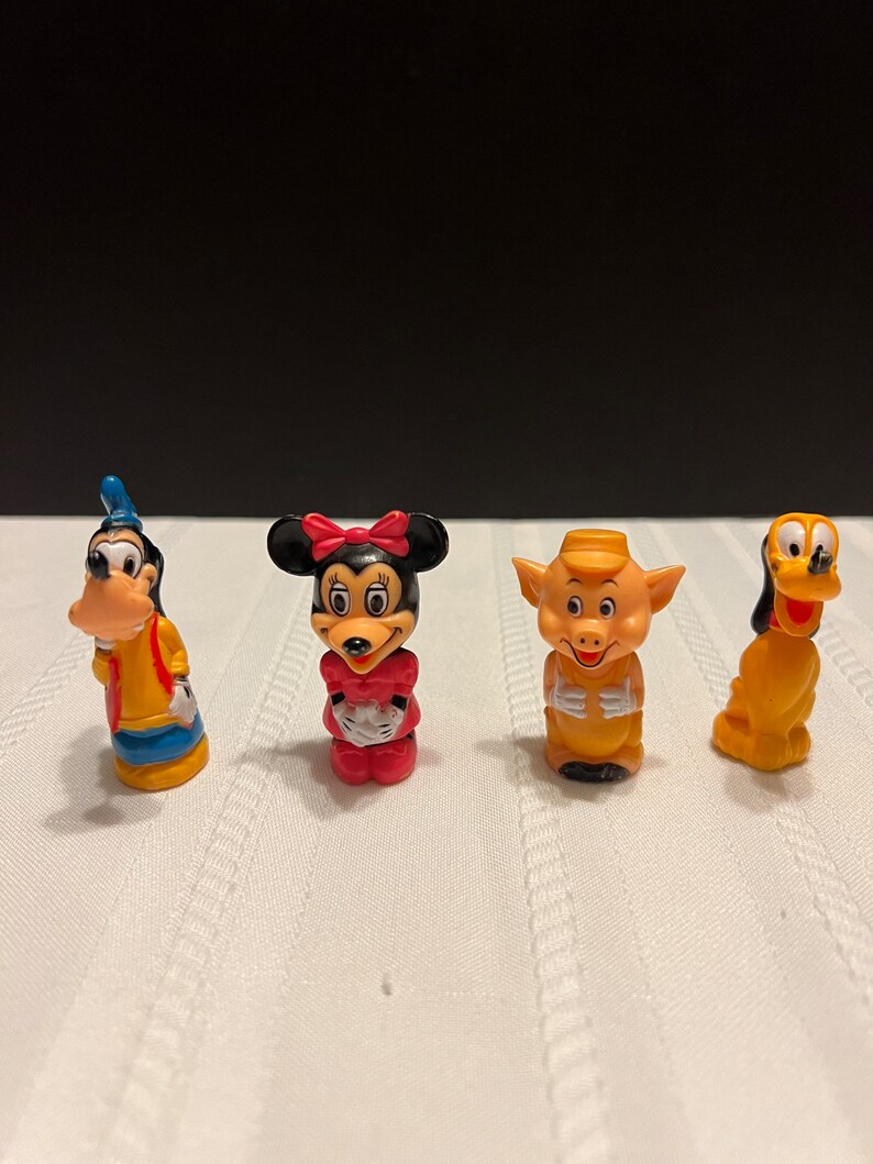 Vintage 70s Walt Disney Pencil Toppers. Lot of 4. - Etsy