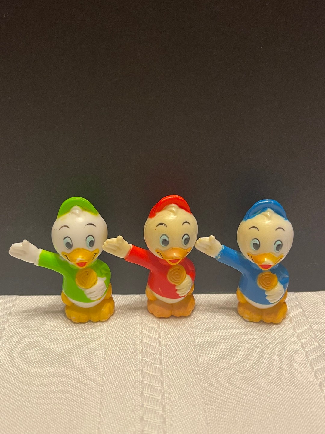 Vintage 1970s Walt Disney Pencil Toppers. Set of 3. Huey, Dewey, Louie ...