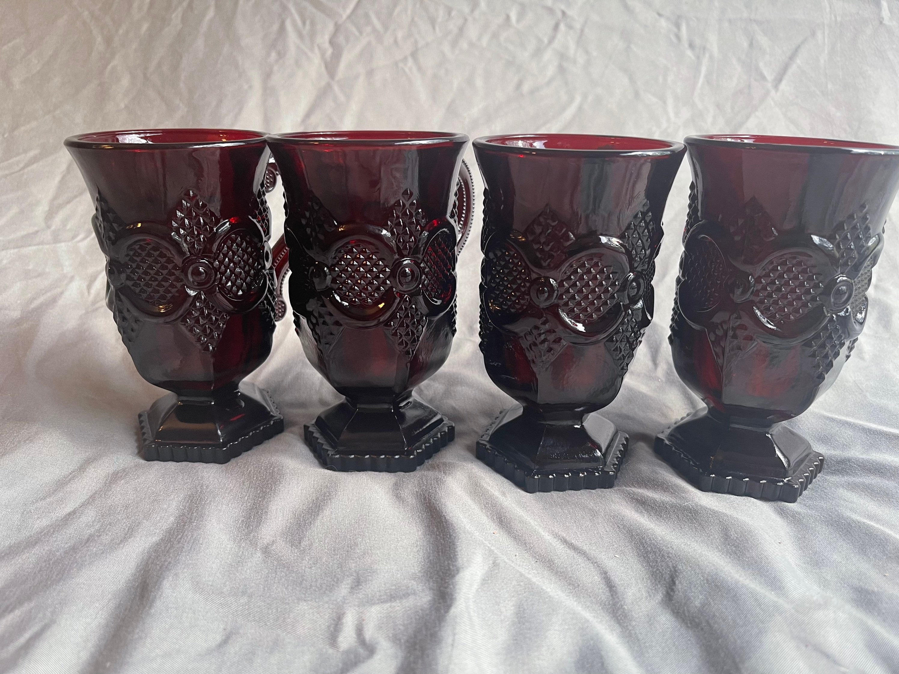 Avon Cape Cod Goblets With Handle Set of 4. - Etsy