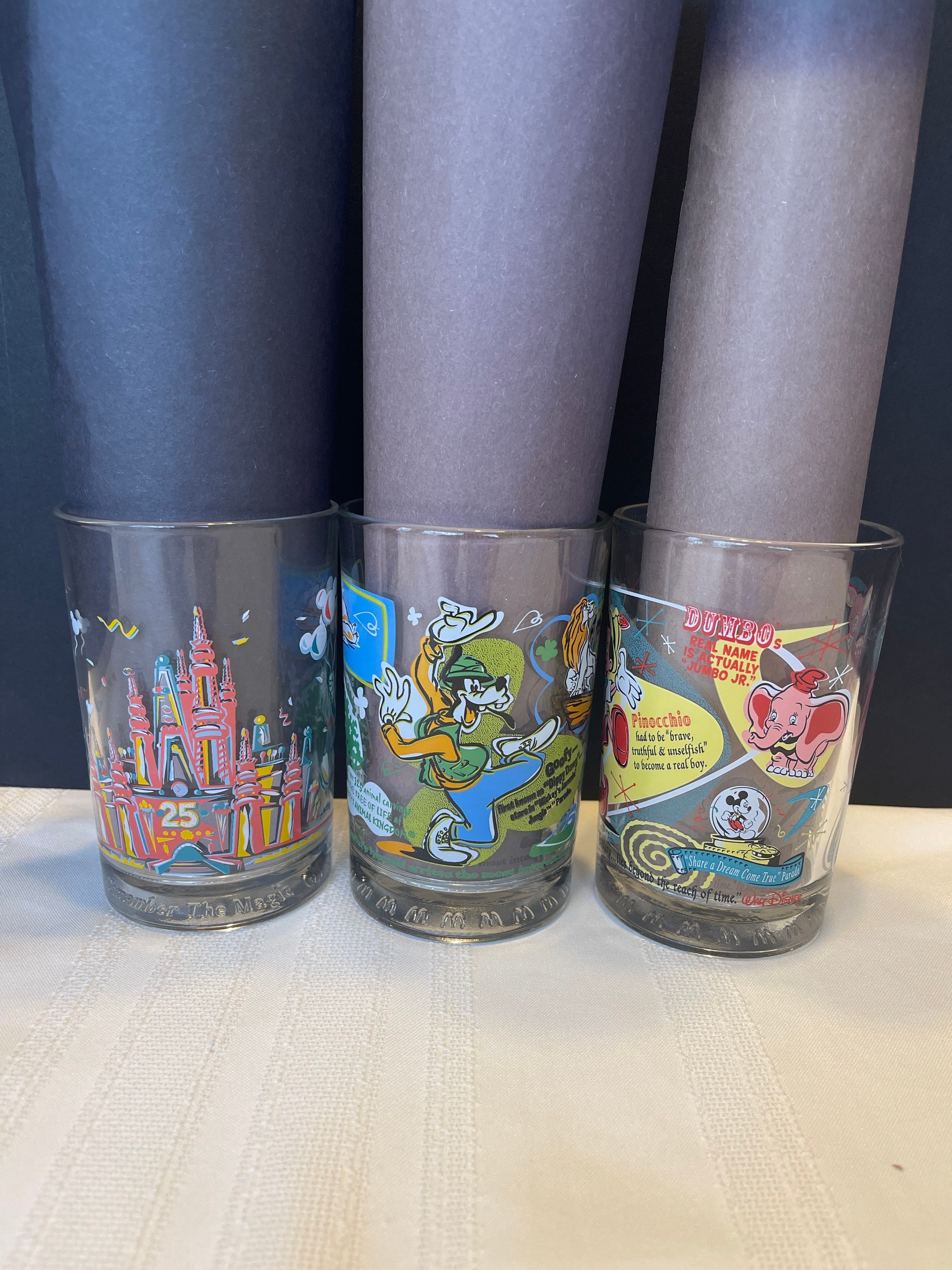 Vintage Disney Glassware. - Etsy