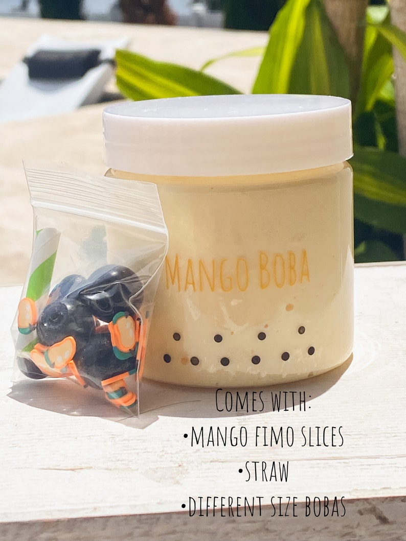 Mango Boba Slime - Etsy