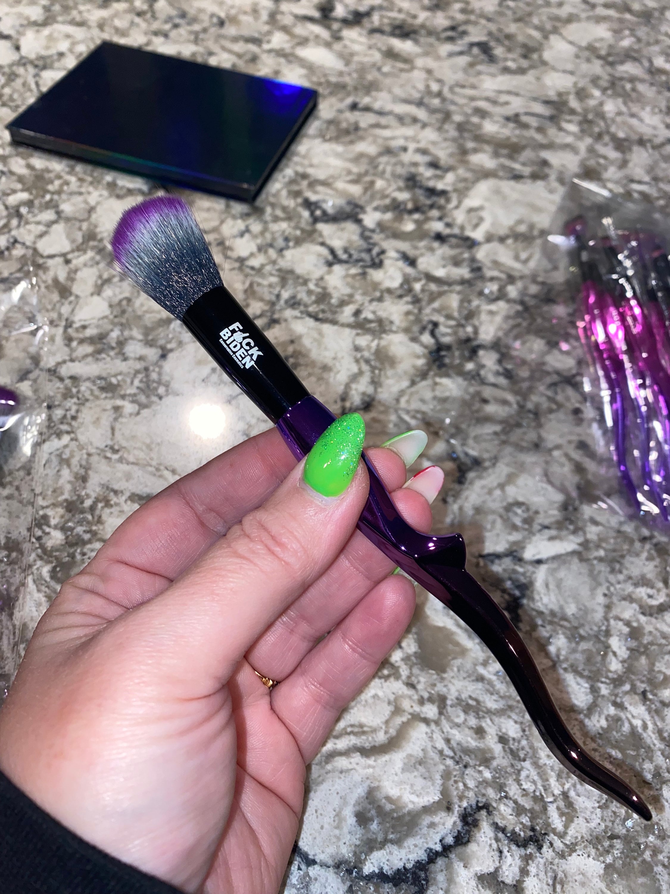 Purple Nightshade Makeup Brush Set/8 Piece Eye and Face Brushes - Etsy
