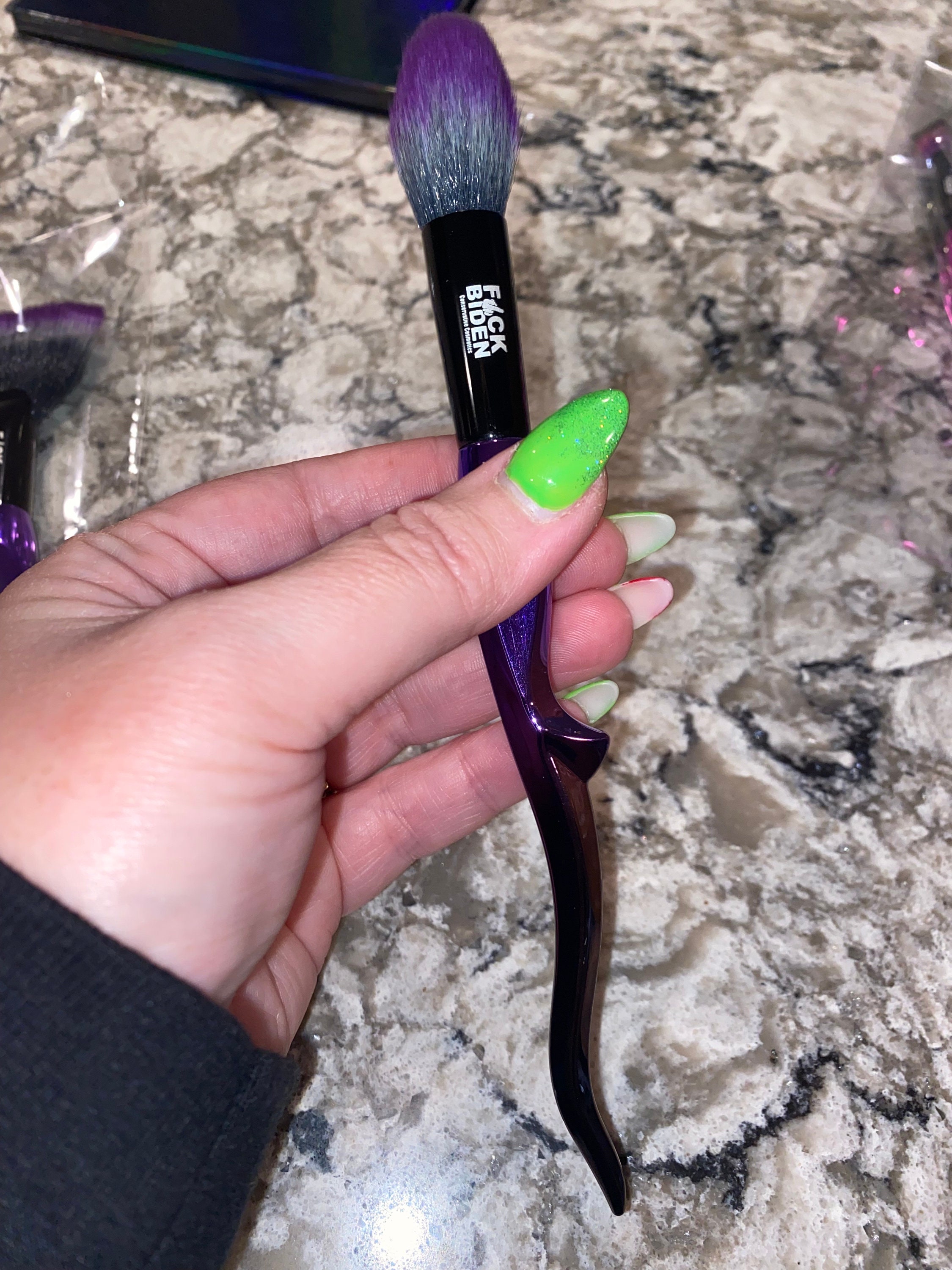 Purple Nightshade Makeup Brush Set/8 Piece Eye and Face Brushes - Etsy