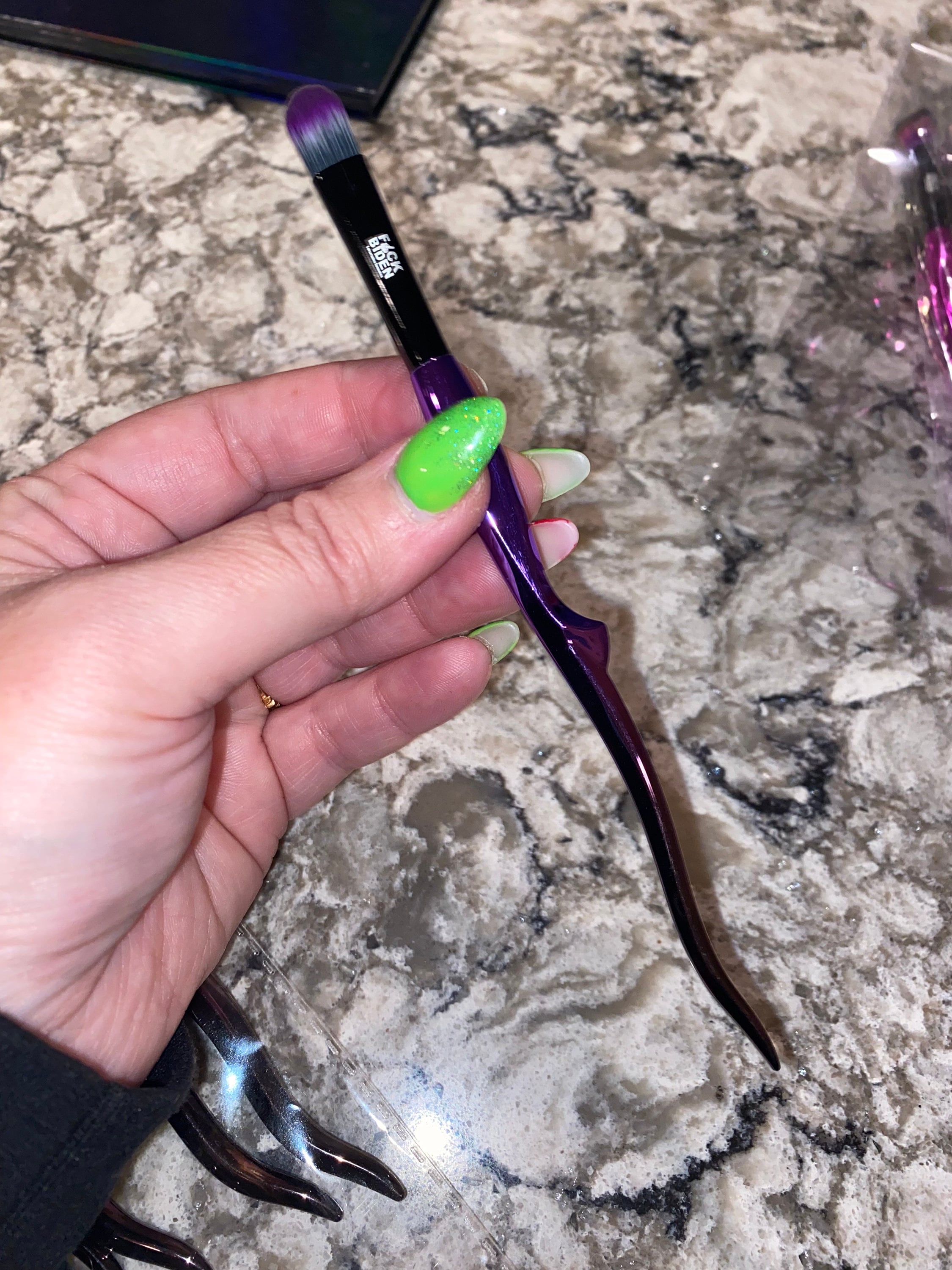 Purple Nightshade Makeup Brush Set/8 Piece Eye and Face Brushes - Etsy