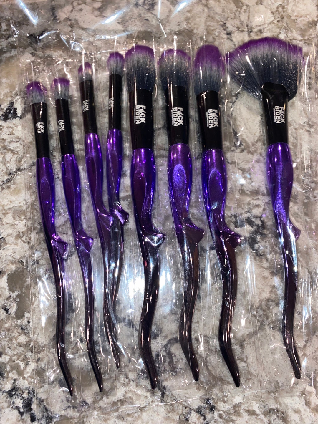 Purple Nightshade Makeup Brush Set/8 Piece Eye and Face Brushes - Etsy