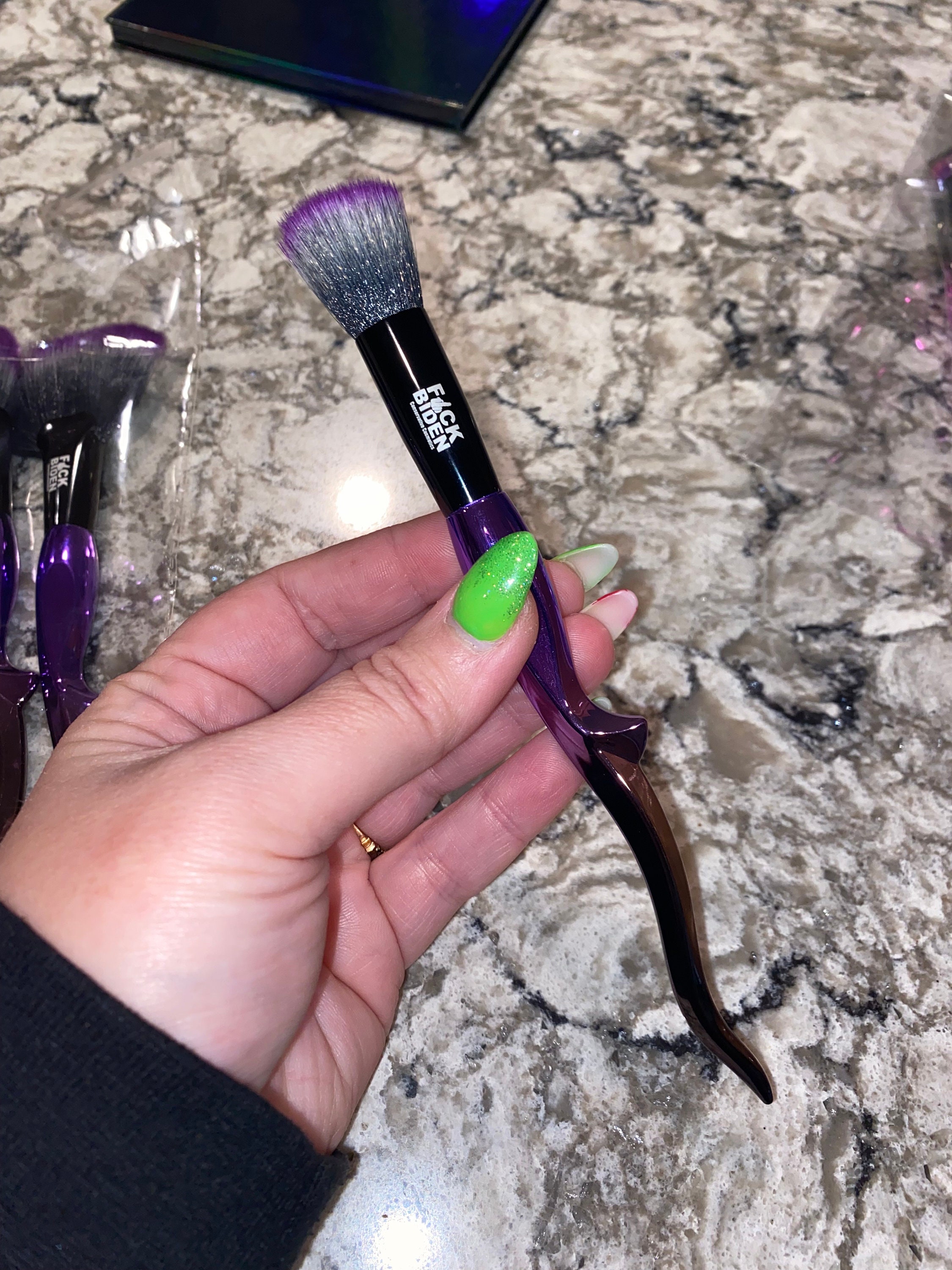 Purple Nightshade Makeup Brush Set/8 Piece Eye and Face Brushes - Etsy