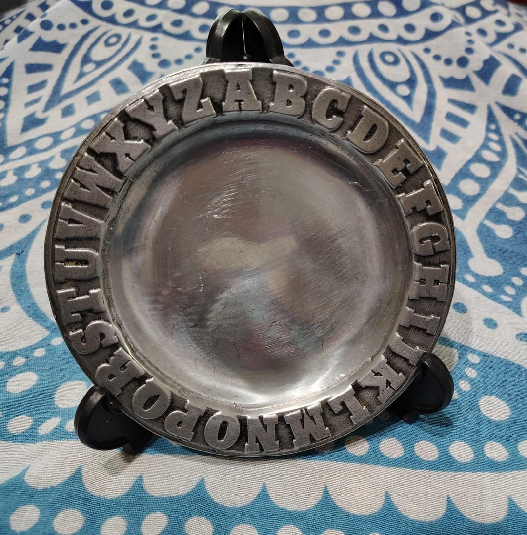 Colonial York Child's Alphabet Plate - Etsy