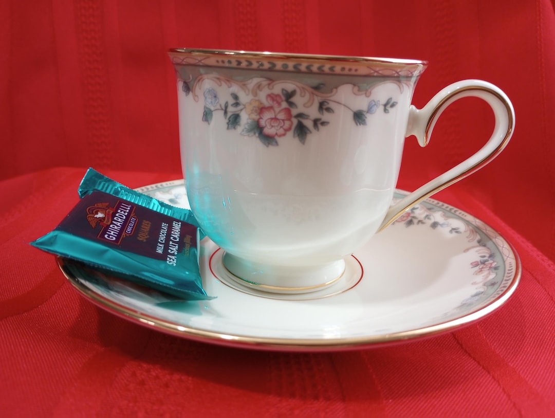 Lenox Spring Vista Teacup and Saucer Set of Six - Etsy