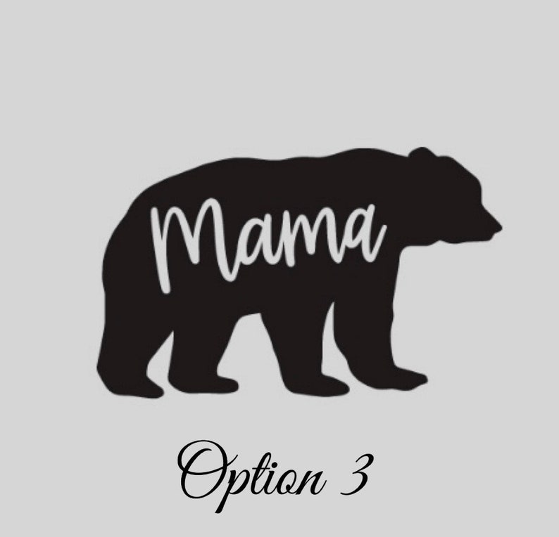Mama Bear Vinyl Decal - Etsy