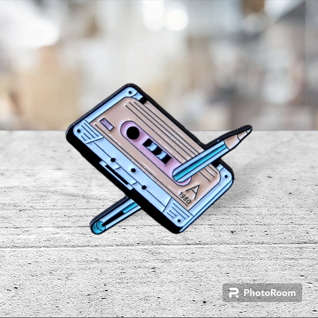 Retro Casette Pin Retro Rewind Pin 80's Kids Pin - Etsy