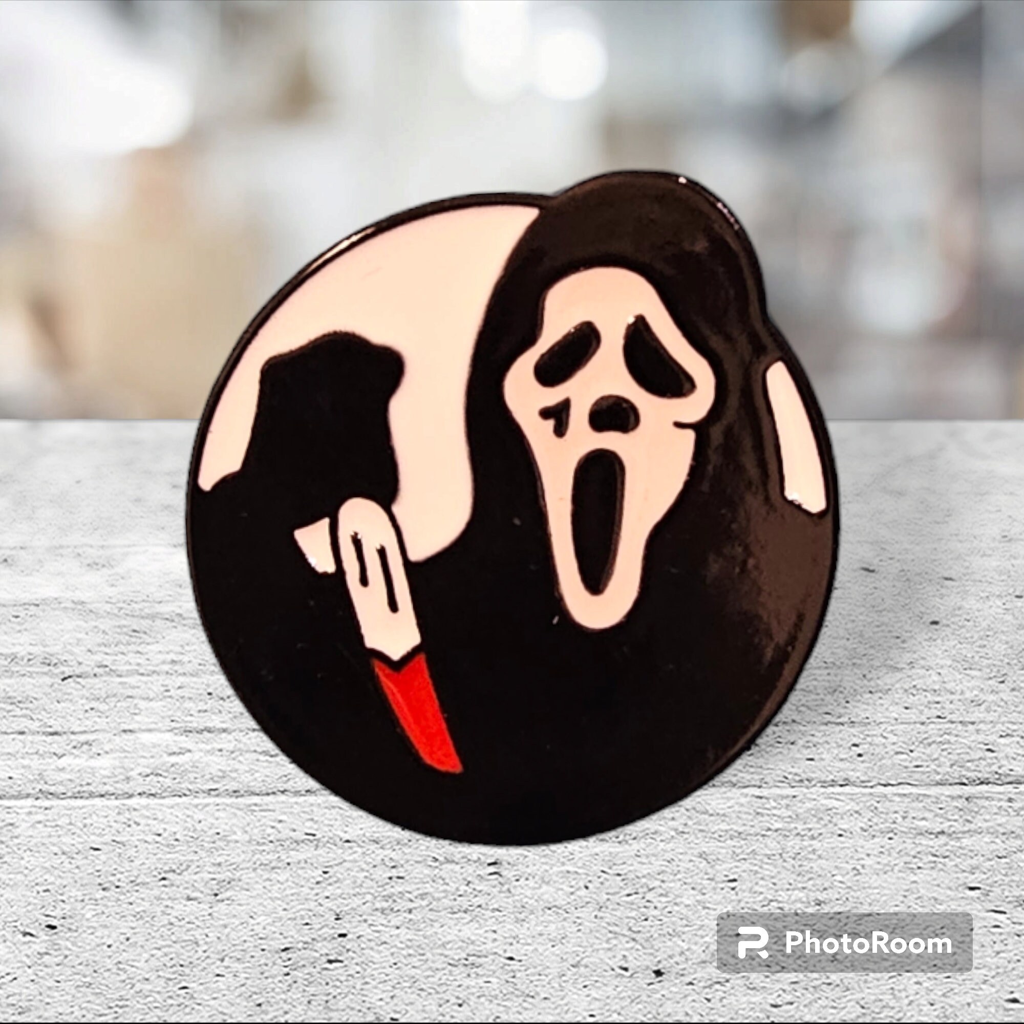 Ghostface Inspired Pin Scream Inspired Pin Scary Movie - Etsy