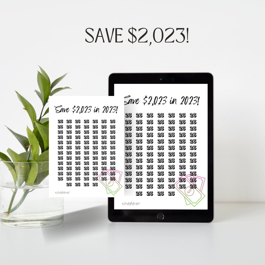 Savings Challenge Printable I Digital Savings Challenge Download I 2023 ...