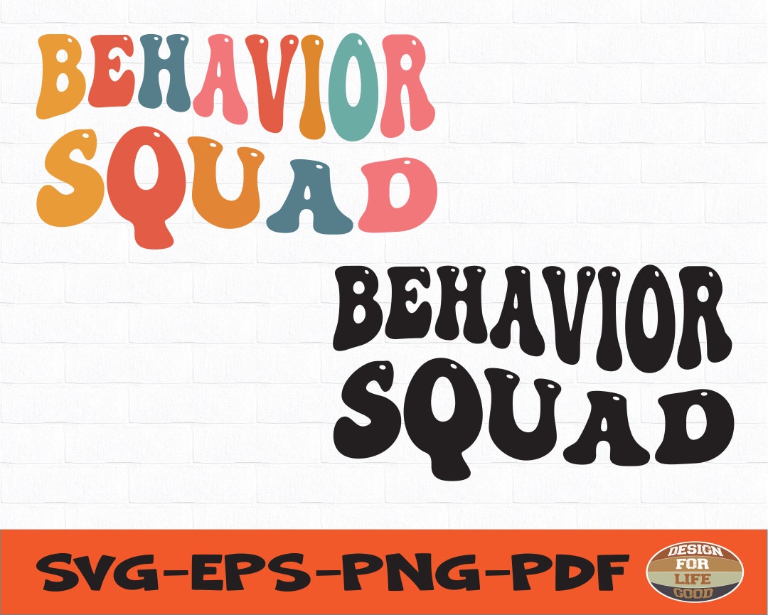 Behavior Squad Svg, Behavior Analyst Svg,wavy Stacked Svg - Etsy
