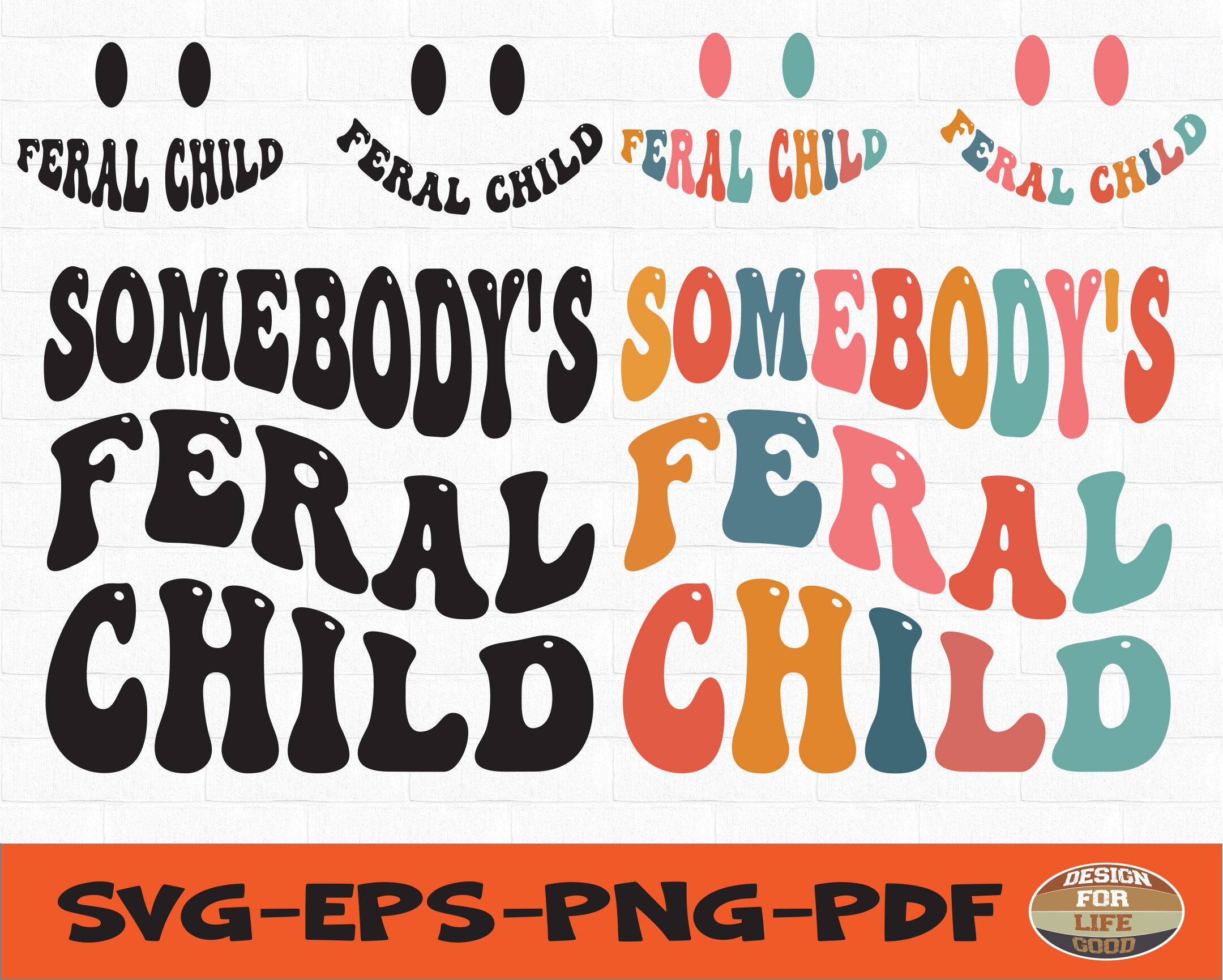 Somebody's Feral Child Svg,somebody's Svg,child Humor Svg,mom Svg ...
