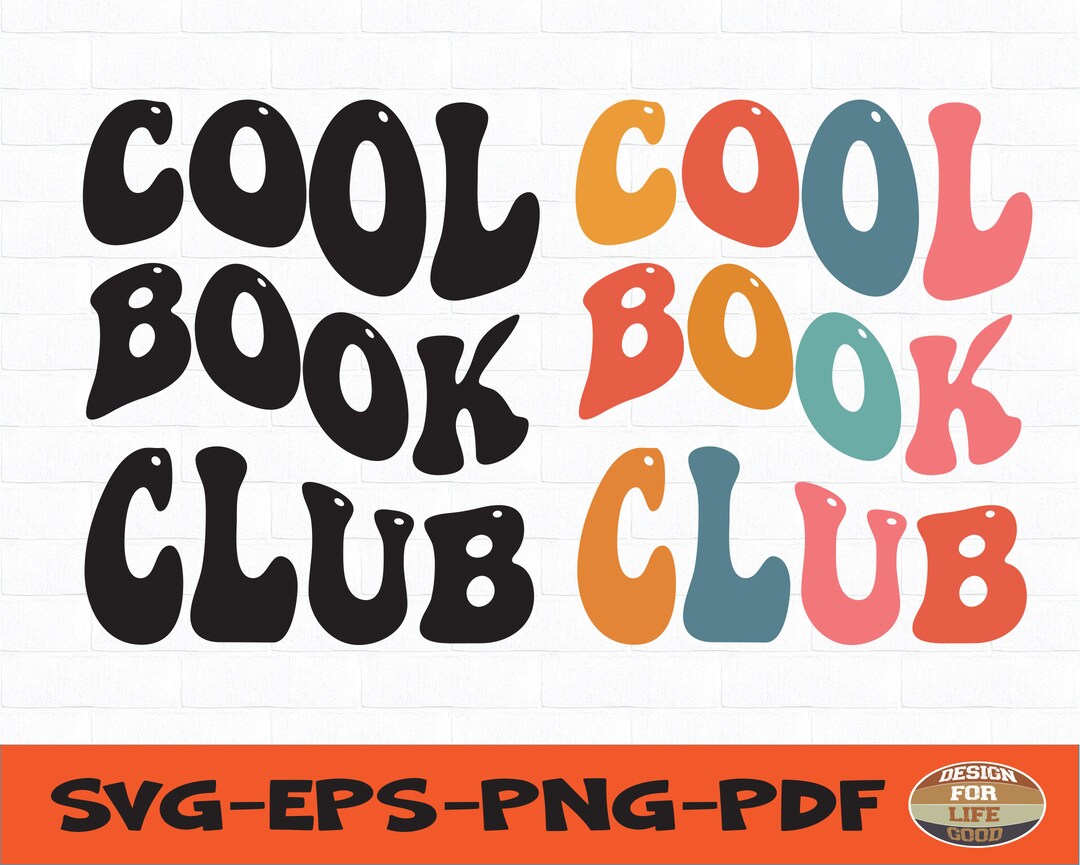 Cool Book Club Svg, Book Lover Svg, Librarian Svg, Book Lover Png, - Etsy