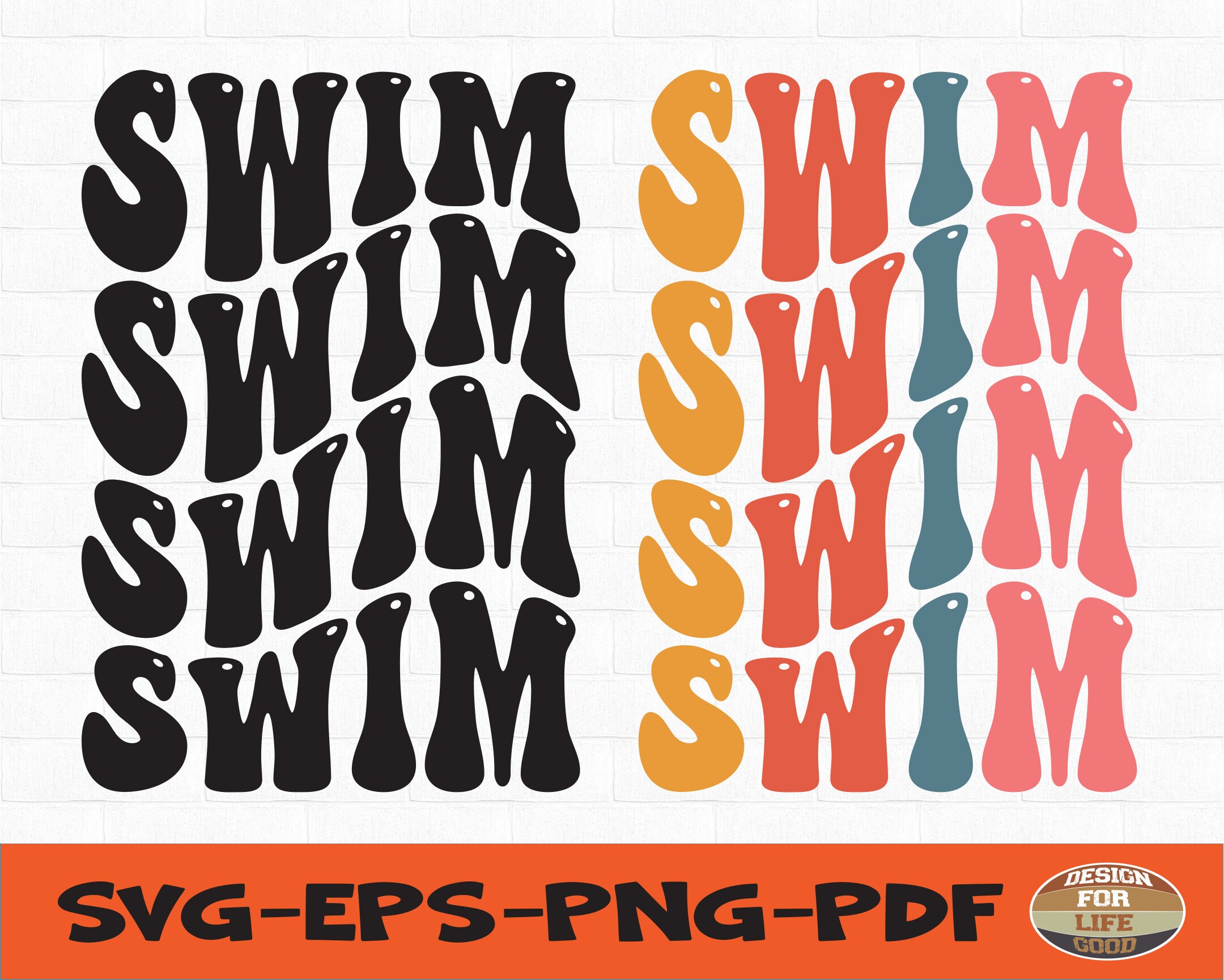 Swim Svg,swim Png,swim Mom Svg, Sea Svg, Wavy Stacked Svg - Etsy