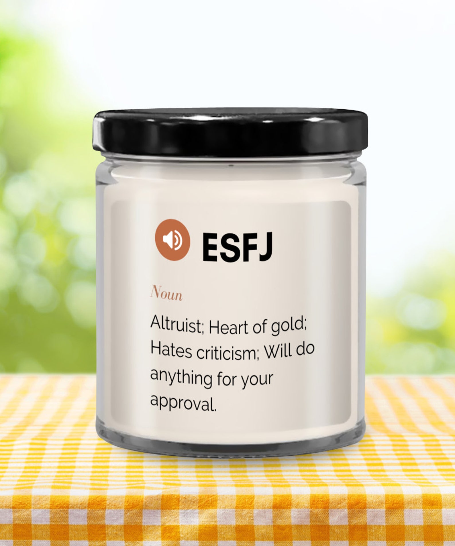 ESFJ Candle, Esfj Merch, ESFJ, Esfj Gifts, Mbti Merch, Mbti ...