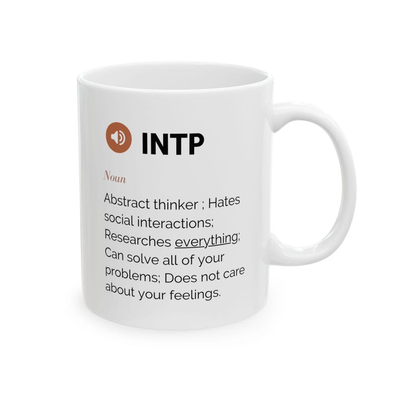 INTP Mug, Intp-s1, Intp-t, INTP, Intp Gifts, Mbti Merch, Mbti ...