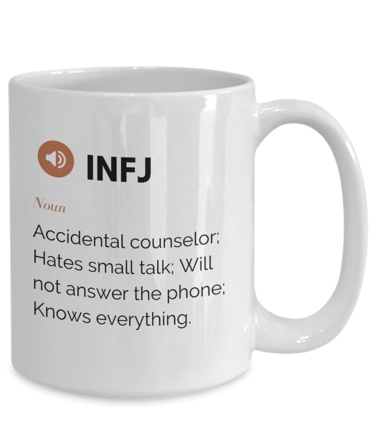 INFJ Coffee Mug, Infj Coffee Cup, Infj Mug, Infj Personality Guide ...
