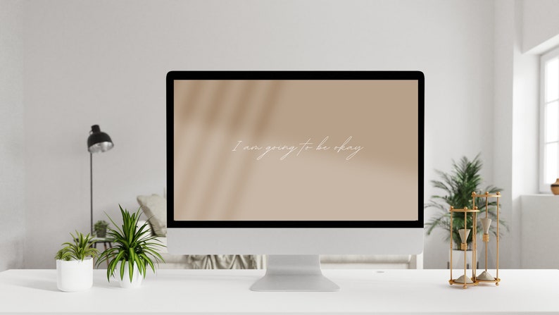 Positive Affirmation Desktop Wallpaper, Computer Wallpaper, Laptop ...