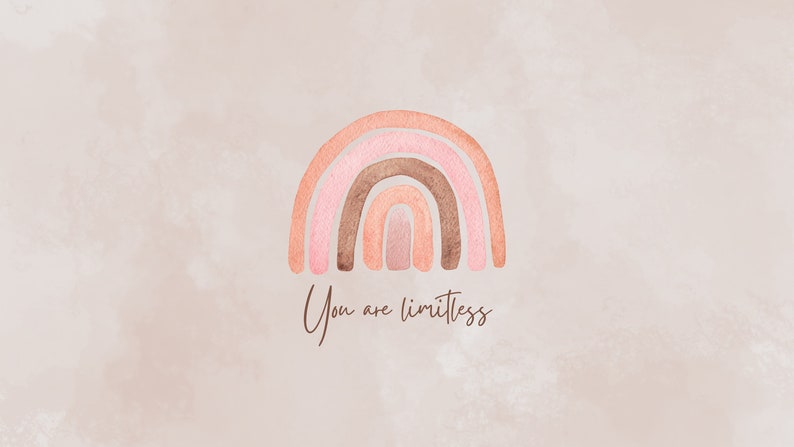 Positive Affirmation Desktop Wallpaper, Computer Wallpaper, Laptop ...