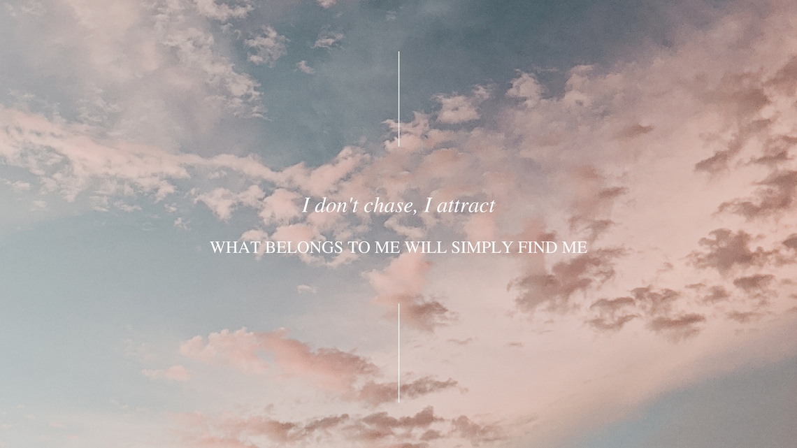 Inspirational Quote Desktop Wallpaper: Minimalist Design (digital ...