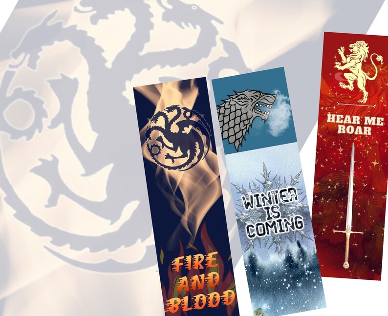 Printable Bookmark, Instant Download Bookmark Set, Fantasy Gift for Her ...