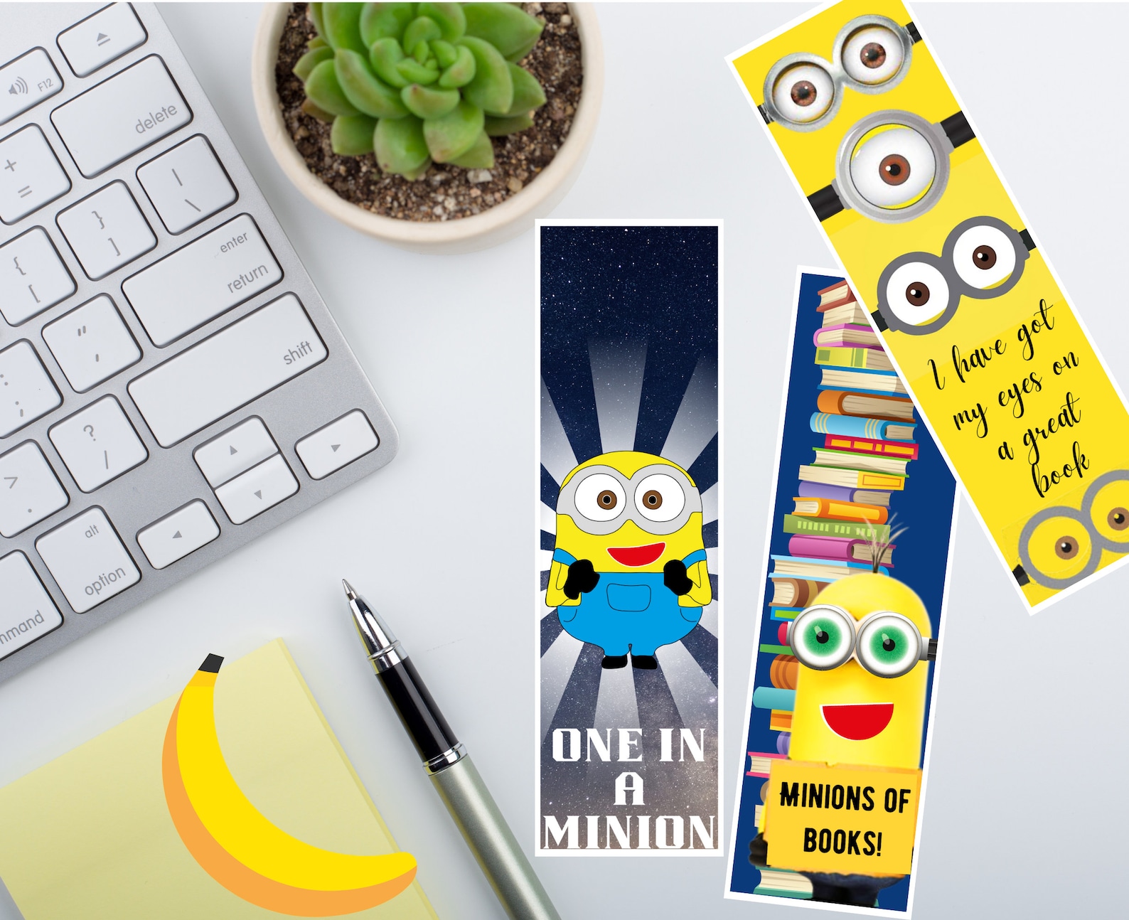 Minion Bookmark, Booklover Gifts, Despicable Me Fans, Bookworm Gifts ...