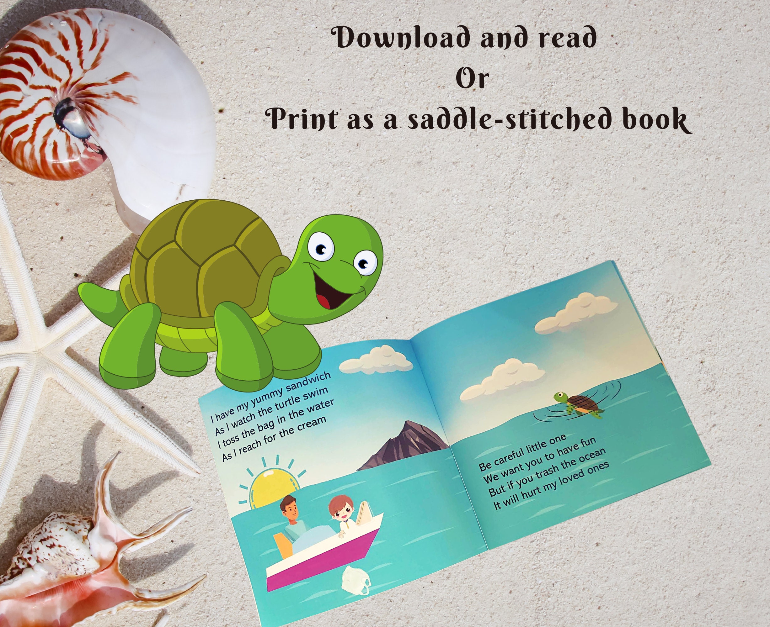 Printable Book for Toddlers, Digital Download Book, Children's Story ...