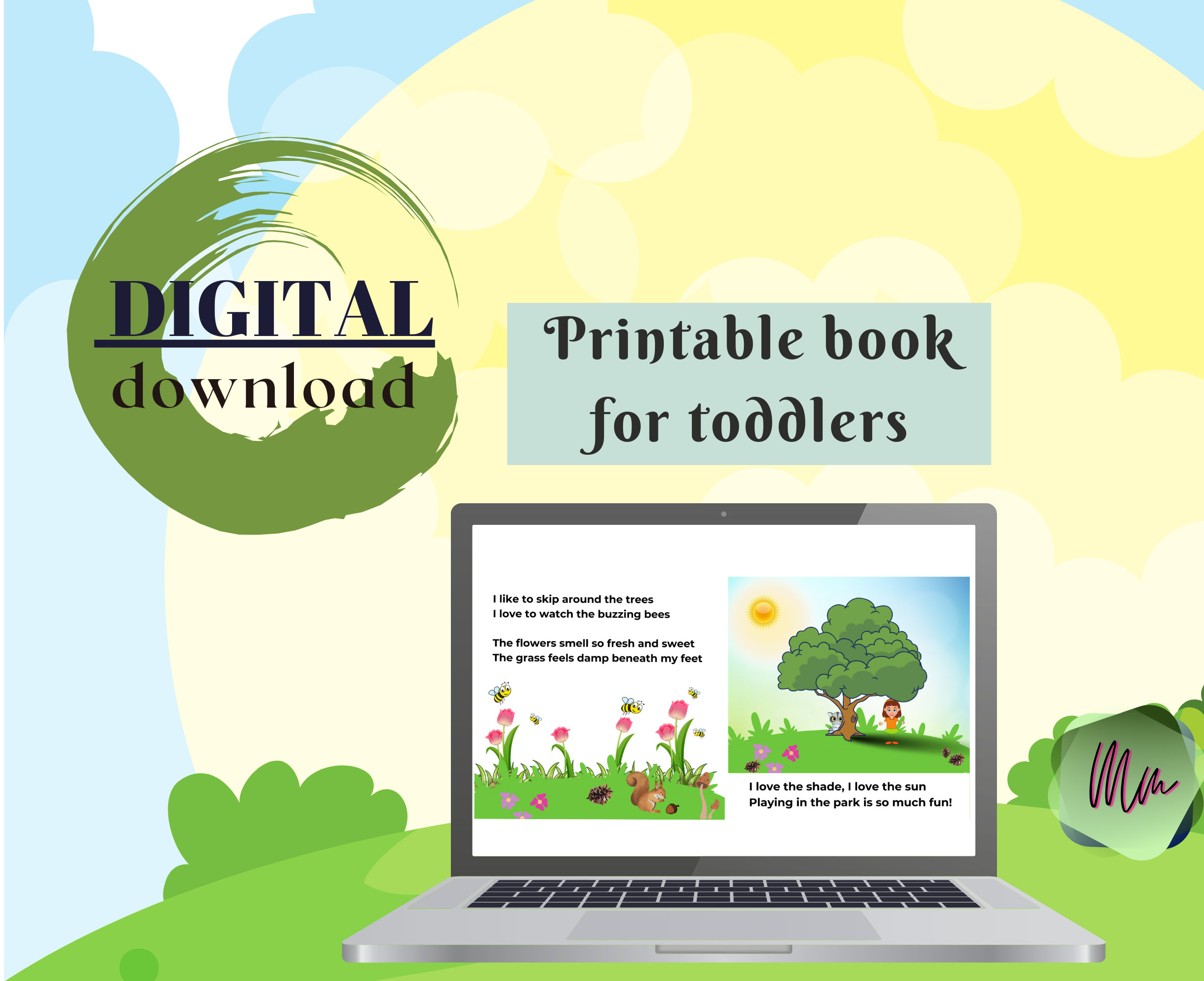 Printable Kids Book Children's Story Book Park Stories - Etsy
