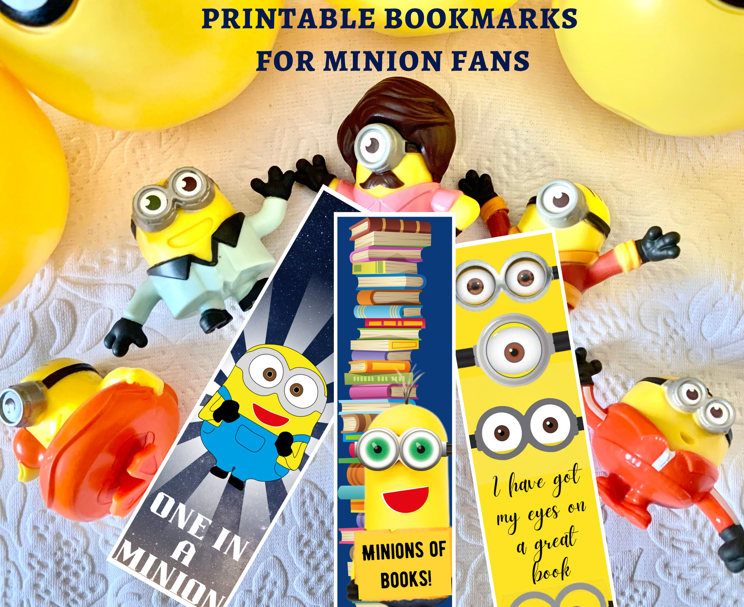 Minion Bookmark, Booklover Gifts, Despicable Me Fans, Bookworm Gifts ...