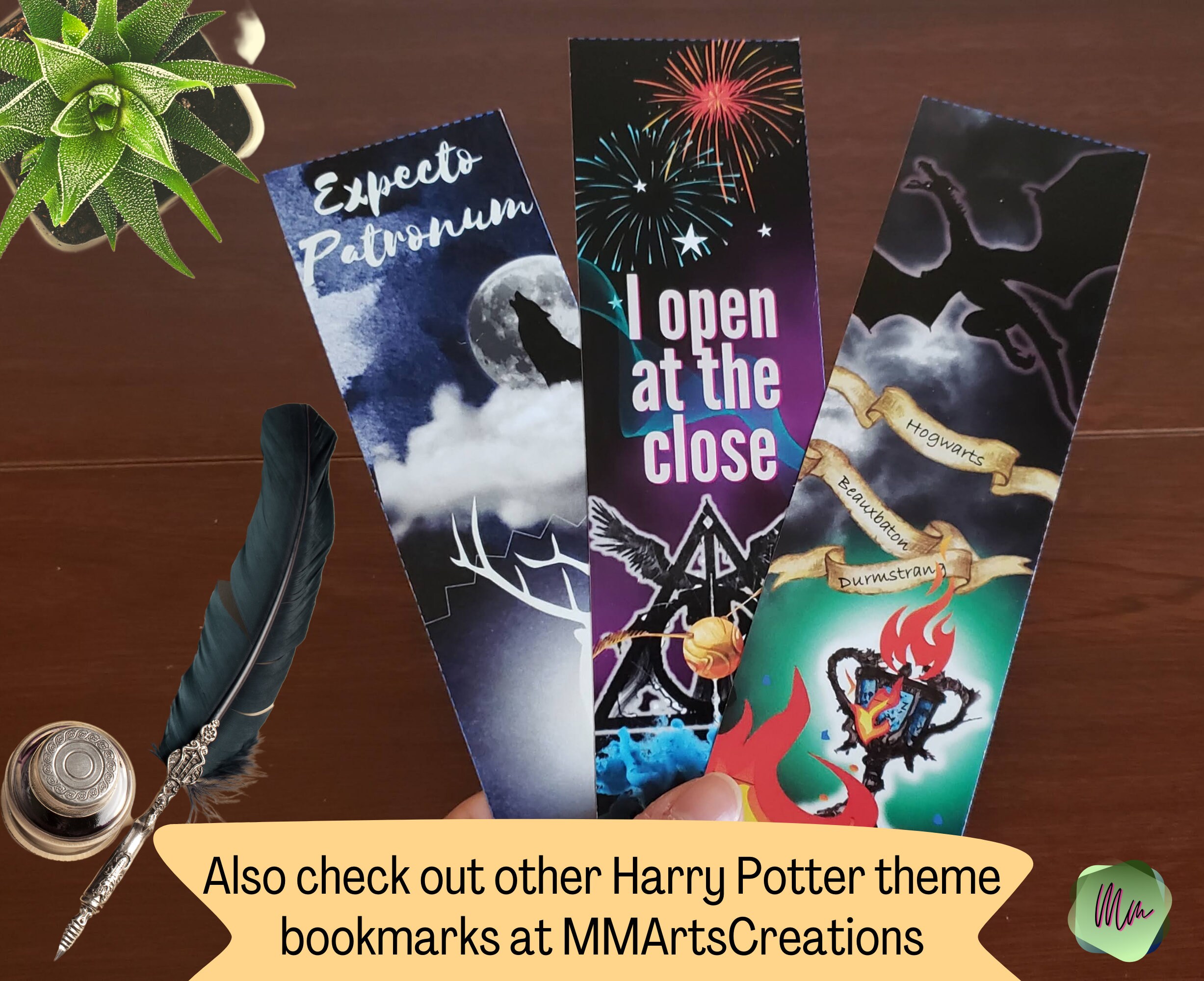 Printable Bookmark Set, Wizarding World Theme, Magical Creatures ...