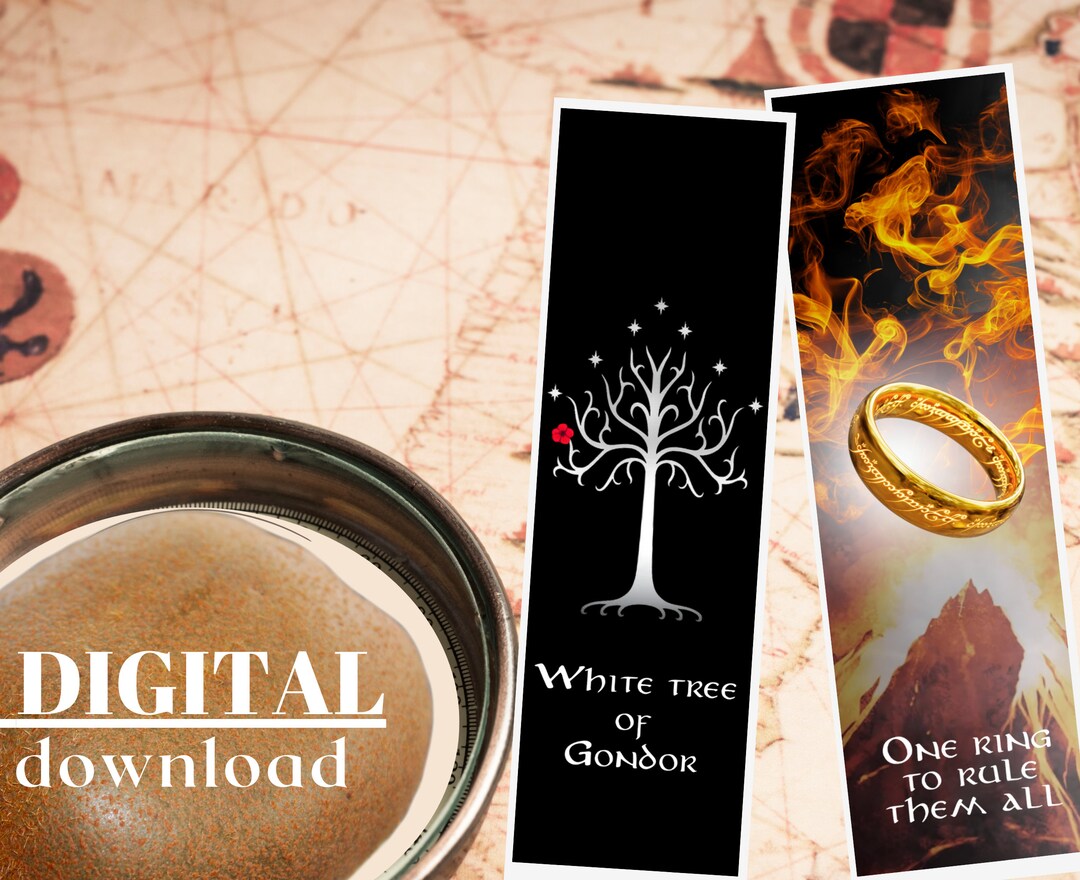 Printable Bookmark, Fantasy Series Booklover Gift, Instant Digital ...